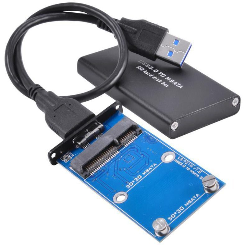 USB 3.0 mSATA SSD Mini Enclosure & SATA Hard Disk adapter. – Multi Junction
