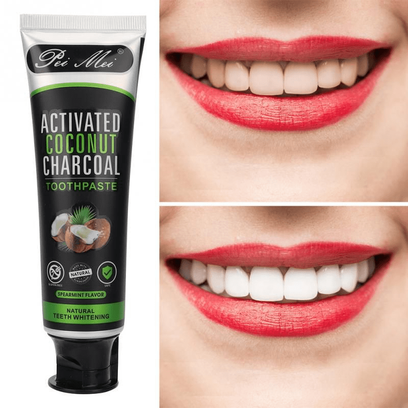Activated Coconut Charcoal Toothpaste - Pack of 2 - Multi Junction