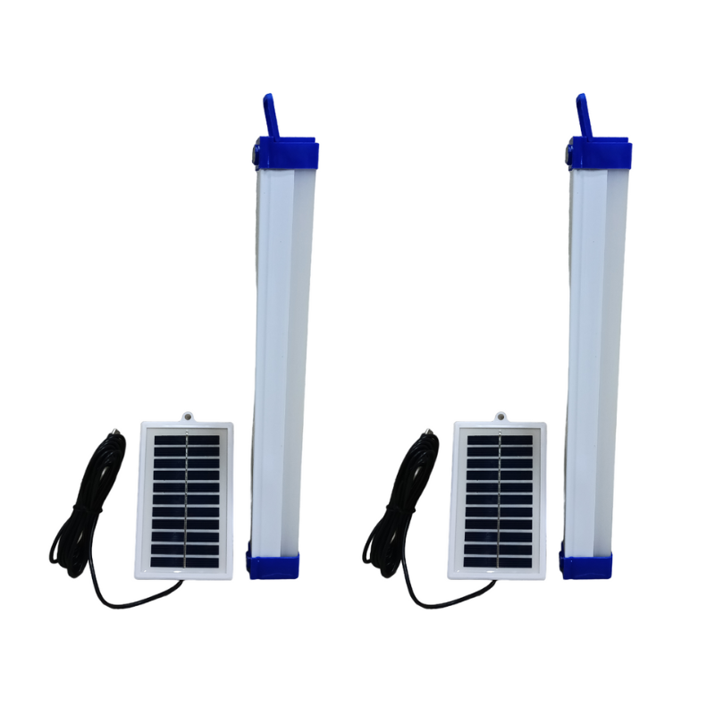 Rechargeable Led Blackout Emergency Lights with Solar Panel - 2Pck ...