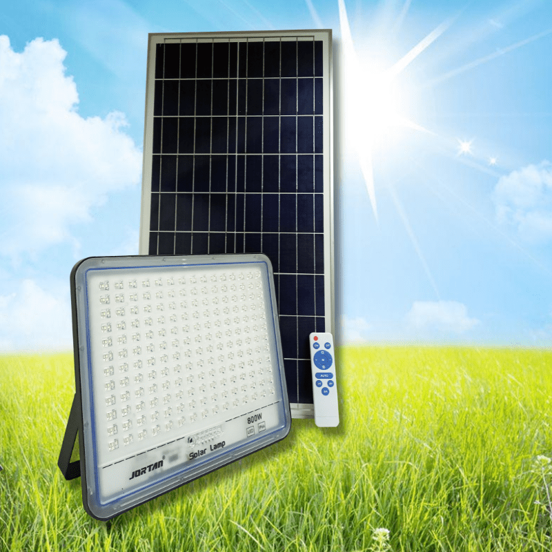 800W Jortan Solar Flood Lamp Pack of 2 - Multi Junction